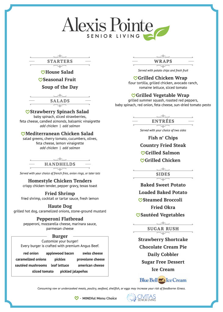 Premium Assisted Living Culinary Program in Wimberley, TX