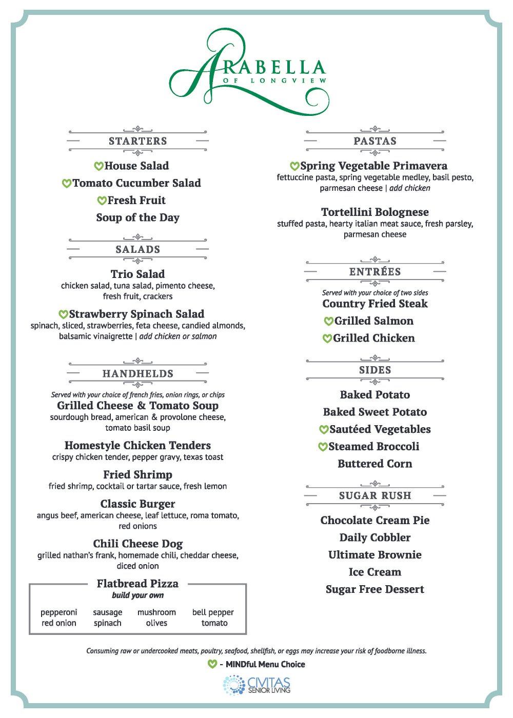 Premium Assisted Living Culinary Program in Longview, TX