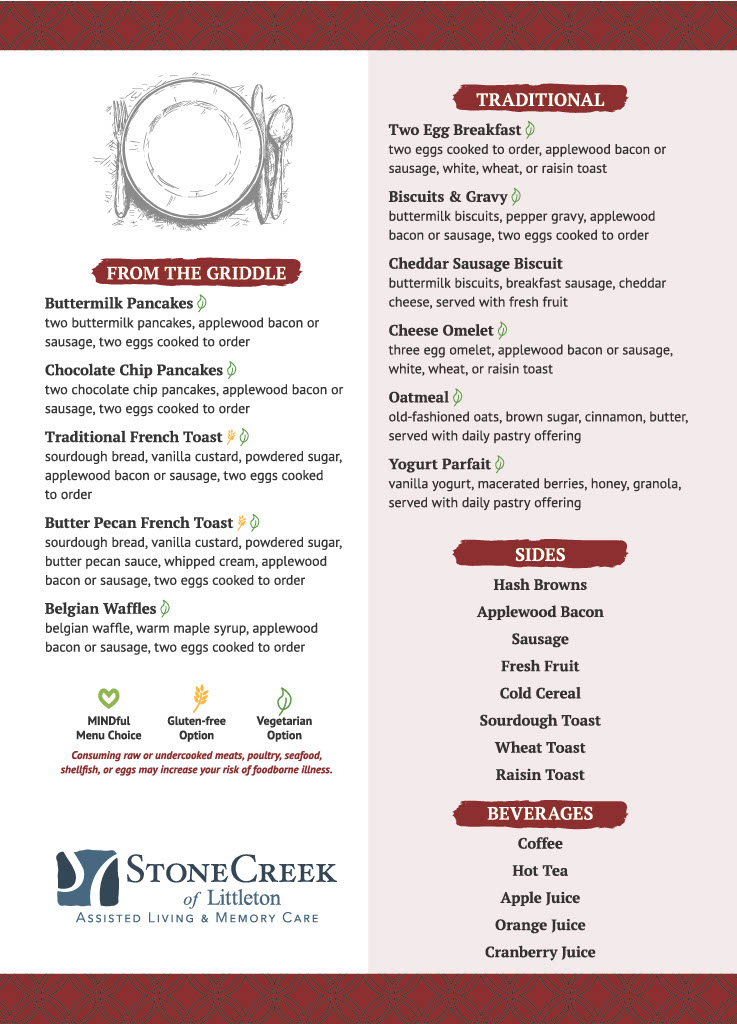 Premium Assisted Living Culinary Program in Littleton, CO