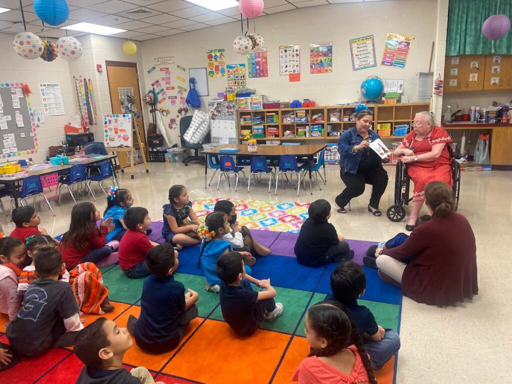 Valley View Senior Visits Elementary School She Taught At