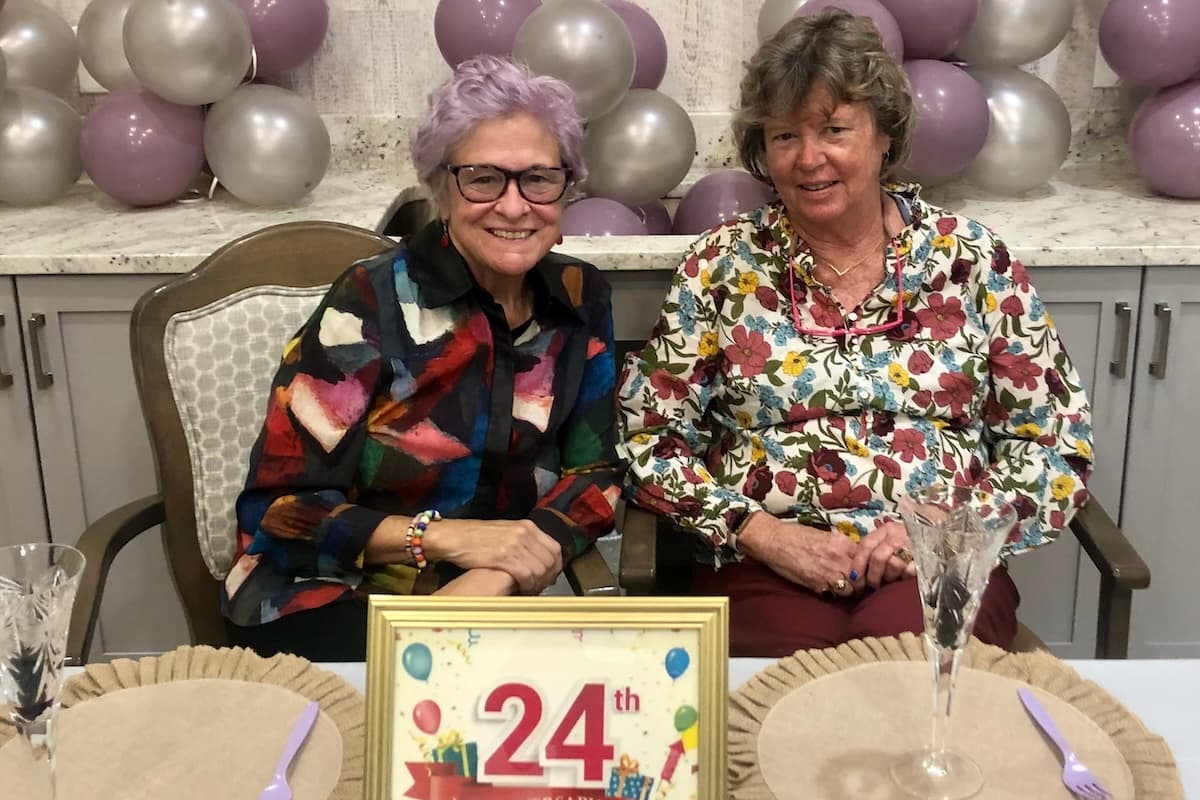 Roanoke Lesbian Senior Couple’s Anniversary Bash